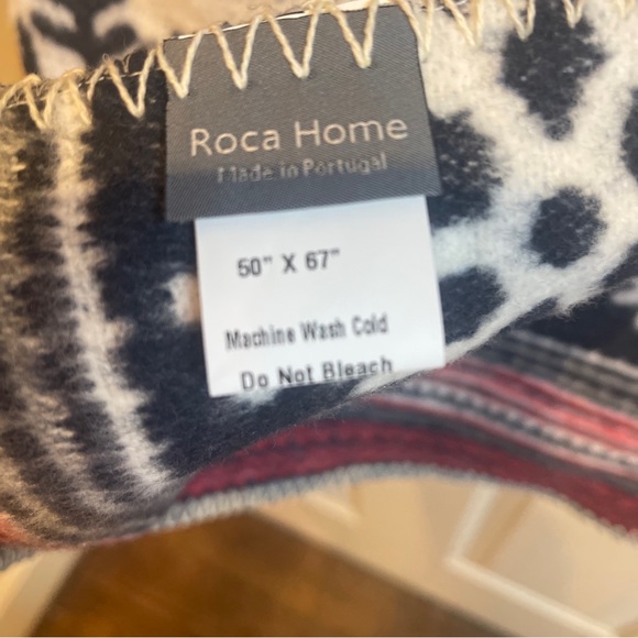 Roca Home | Bedding | Roca Home Throw Blanket Made In Portugal Cotton ...